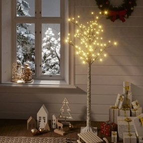 328676 vidaXL Vánoční stromek 140 teplých bílých LED 1,5 m vrba dovnitř i ven
