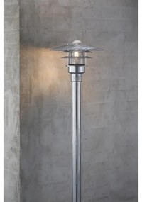 Nordlux - Venkovní lampa LONSTRUP 1xE27/60W/230V IP44 matný chrom 116 cm