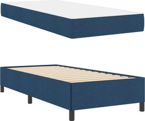 Postel s boxspringem Modrá 90 x 200 cm textil 3398835