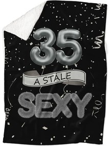 Deka Stále sexy – Černá (věk: 35, Podšití beránkem: ANO)