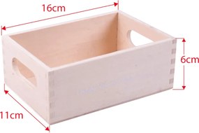 Dřevěná krabička LURO hnědá