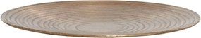 Zlatý antik kovový podnos Larre antique - Ø 57*5 cm