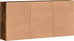 Příborníky 3 ks kouřový dub 60 x 31 x 84 cm kompozitní dřevo 3276578