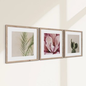Tištěné obrazy v sadě 3 ks s rámem 30x30 cm Fresh – Styler