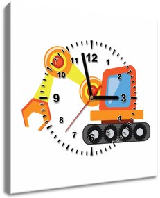Gario Obraz s hodinami Bagr Rozměry: 40 x 40 cm