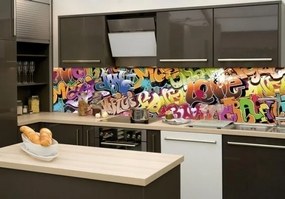DIMEX | Fototapeta do kuchyně Graffiti KI-260-020 | 260 x 60 cm | vícebarevná