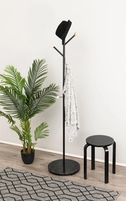 Kuchyňská stolička, Ø 39 cm, černá