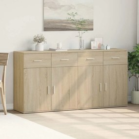 Příborníky 2 ks dub sonoma 79 x 38 x 80 cm kompozitní dřevo 3276618