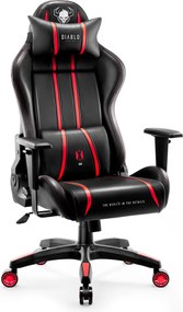 Herní křeslo z eko kůže King Size, černý-červený: Diablo X-One 2.0