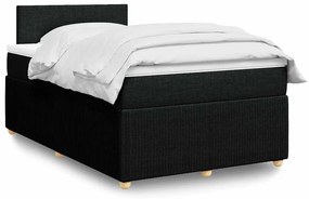 Box spring postel s matrací černá 120x200 cm textil 3287418