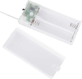 LED dřevěná dekorace vesnička 60cm EMOS DCWW41 2xAA teplá bílá časovač