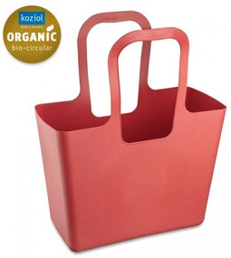 TASCHE XL plážová taška, zásobník, stojan na časopisy a noviny a na hračky korál Organic KOZIOL