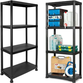 Plastový regál IRVING 131x61x31 cm černý