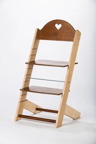 Lucas Wood Style rostoucí židle MIXLE -  přírodní/ořech rostoucí židle MIXLE: bez motivu