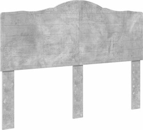 Rám postele s čelo Betonově šedá 140 x 200 cm Kompozitní dřevo 3413597