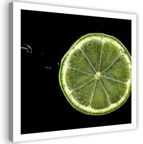 Gario Obraz na plátně Plátek limetky Rozměry: 30 x 30 cm