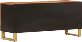 vidaXL TV skříňka hnědá a černá 105 x 33,5 x 46 cm masivní mangovník [356797]