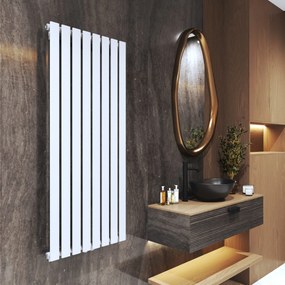 Gamma Vertical, topné těleso 600x1400 mm, 916 W, bílá matná, GMA-VERT-14060-WH