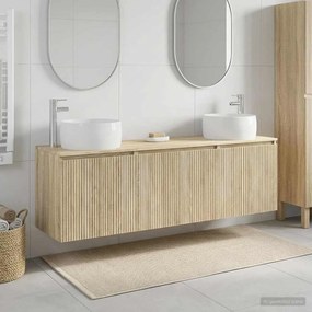 Sada koupelnových skříněk 3 ks Dub sonoma 49,5 x 44,5 x 66 cm 3405709