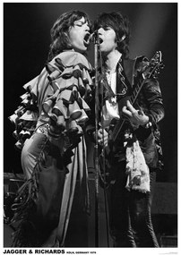 Plakát, Obraz - Rolling Stones - Mick Jagger & Keith Richards, Germany 76