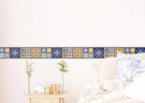 Samolepící bordura na zeď Živý Patchwork | 5 m x 13.8 cm | DWB8461