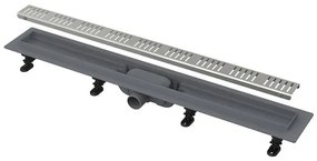 Sprchový žlab Alca 85 cm plast šedá mat zebra APZ10-850M