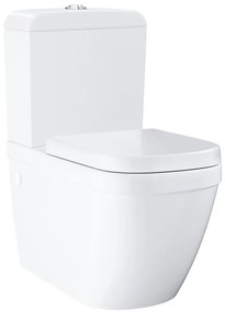 Grohe Euro Ceramic - WC kombi set s nádržkou a sedátkem softclose, rimless, Triple Vortex, PureGuard, alpská bílá 3946200H