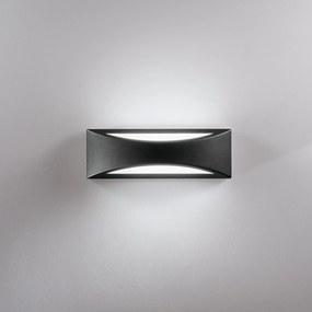 FAN LED-W-WEISS-NER Venkovní nástěnné svítidlo LED WEISS hliník černá 16W 1800LM CCT IP54 35x12x11,3 cm - FANEUROPE