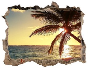Wallmuralia Nálepka fototapeta 3D výhled Tropická pláž 95x64 cm