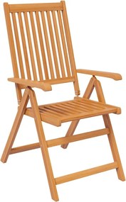 7dílný zahradní jídelní set masivní akáciové dřevo 120-170 cm 3079646