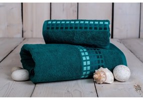 Modro-tyrkysový bavlněný ručník 100x50 cm Darwin - My House