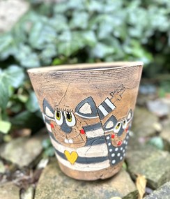 Keramika Javorník Květináč - kočky