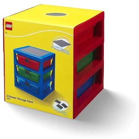 Červený organizér se 3 zásuvkami LEGO® Storage