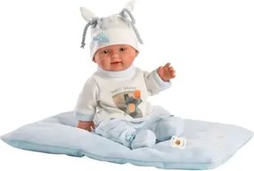 Llorens 26311 NEW BORN CHLAPEČEK - realistická panenka miminko s celov