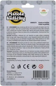 TEDDIES Pistole na kuličky / 14 cm / Plast / Kuličky v balení / od 14