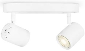 LED Stmívatelné bodové svítidlo MANU 2xGU10/5,8W/230V bílá