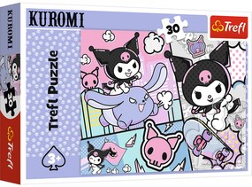 Trefl Puzzle Zábava s Kuromi 27x20cm 30 dílků v krabičce 21x14x4cm