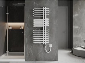 Mexen Ops, elektrické topné těleso 1300x550 mm + topná tyč 900 W, bílá, W122-1300-550-2900-20