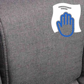 Kancelářská židle BIG Xanthos látka – tmavě šedá