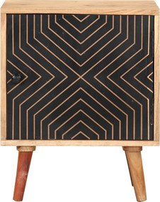 Noční stolek 40 x 30 x 50 cm masivní akáciové dřevo 322667