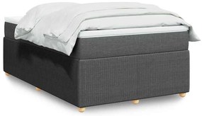 Box spring postel s matrací tmavě šedá 120x190 cm textil 3285554