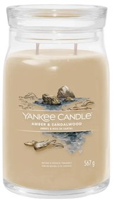 Yankee Candle Signature svíčka velká Amber & Sandalwood, 567g