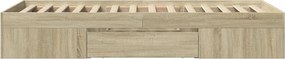 Rám postele bez matrace dub sonoma 90 x 190 cm kompozitní dřevo 3295522