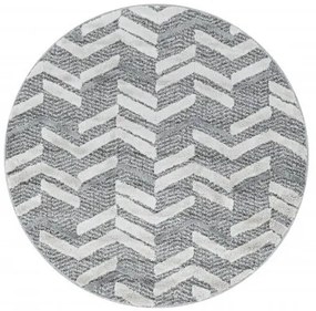 Ayyildiz koberce Kusový koberec Pisa 4705 Grey kruh - 80x80 (průměr) kruh cm