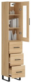 Skříň highboard dub sonoma 34,5 x 34 x 180 cm kompozitní dřevo,  3199260