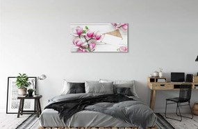 Obraz na skle Magnolia desky 125x50 cm