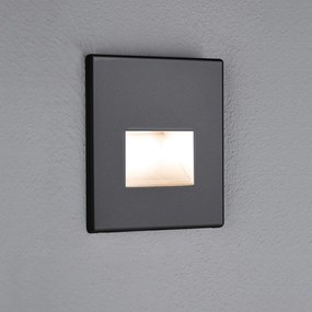 Paulmann 93094 Edge Quadro, svítidlo do stěny, 1x1,1W LED 2700K, matná černá, 8x8cm