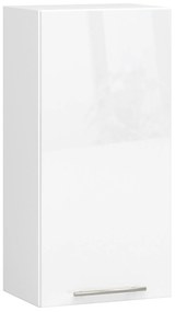 Horní kuchyňská skříňka Ozara W40 H720 (bílá + bílý lesk). 1071184