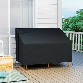 Outsunny kryt na 2-místnou lavici z oxfordské tkaniny 600D s vodoodpudivou úpravou pro terasu 140x84x56/94 cm