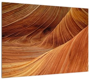 Skleněný obraz - Červený písek (70x50 cm)